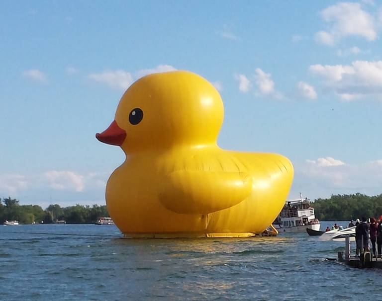 See the World's Largest Rubber Duck at This Chicagoland Festival