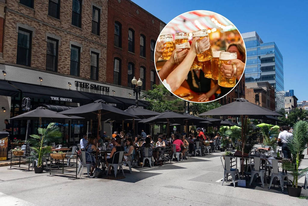Only Today—Chicago's Hubbard Street Turns Into a Massive Oktoberfest Party