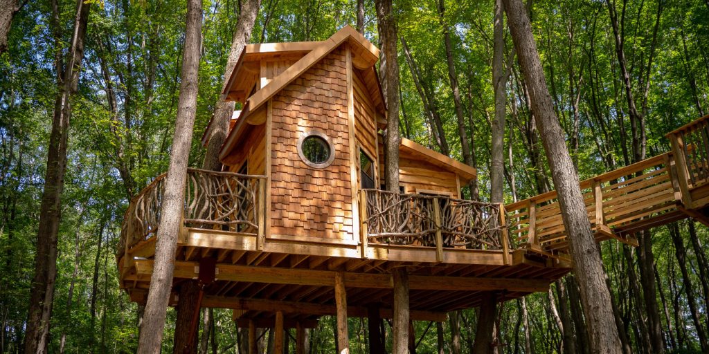 Spend The Night In An Epic Treehouse Village Just Outside Of Cleveland