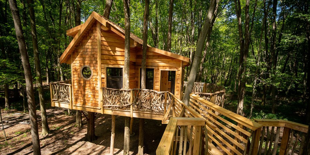 Spend The Night In An Epic Treehouse Village Just Outside Of Cleveland
