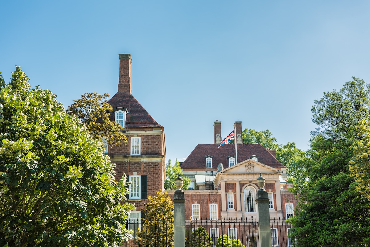 British Embassy In D.C. Lowers Flag To Half-Mast Following Passing Of ...