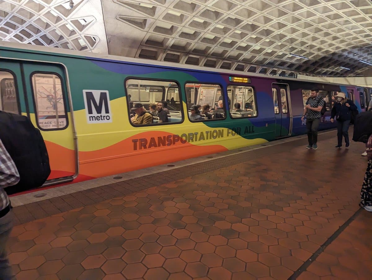 D.C. Metro's PRIDE Wrapped Train And Bus Are Back!