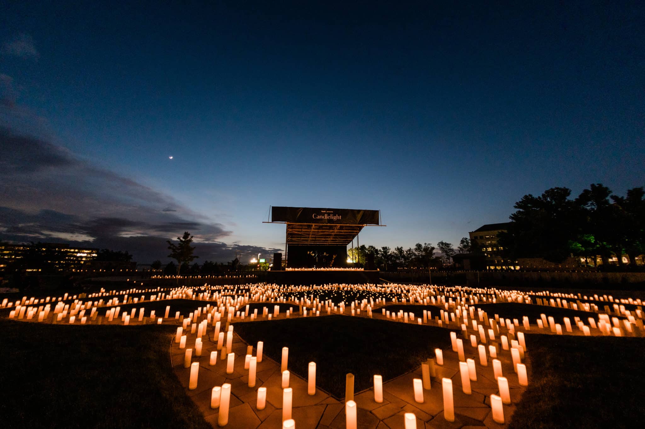 Candlelight Lights Up Denver Parks With Candles And Aerialists