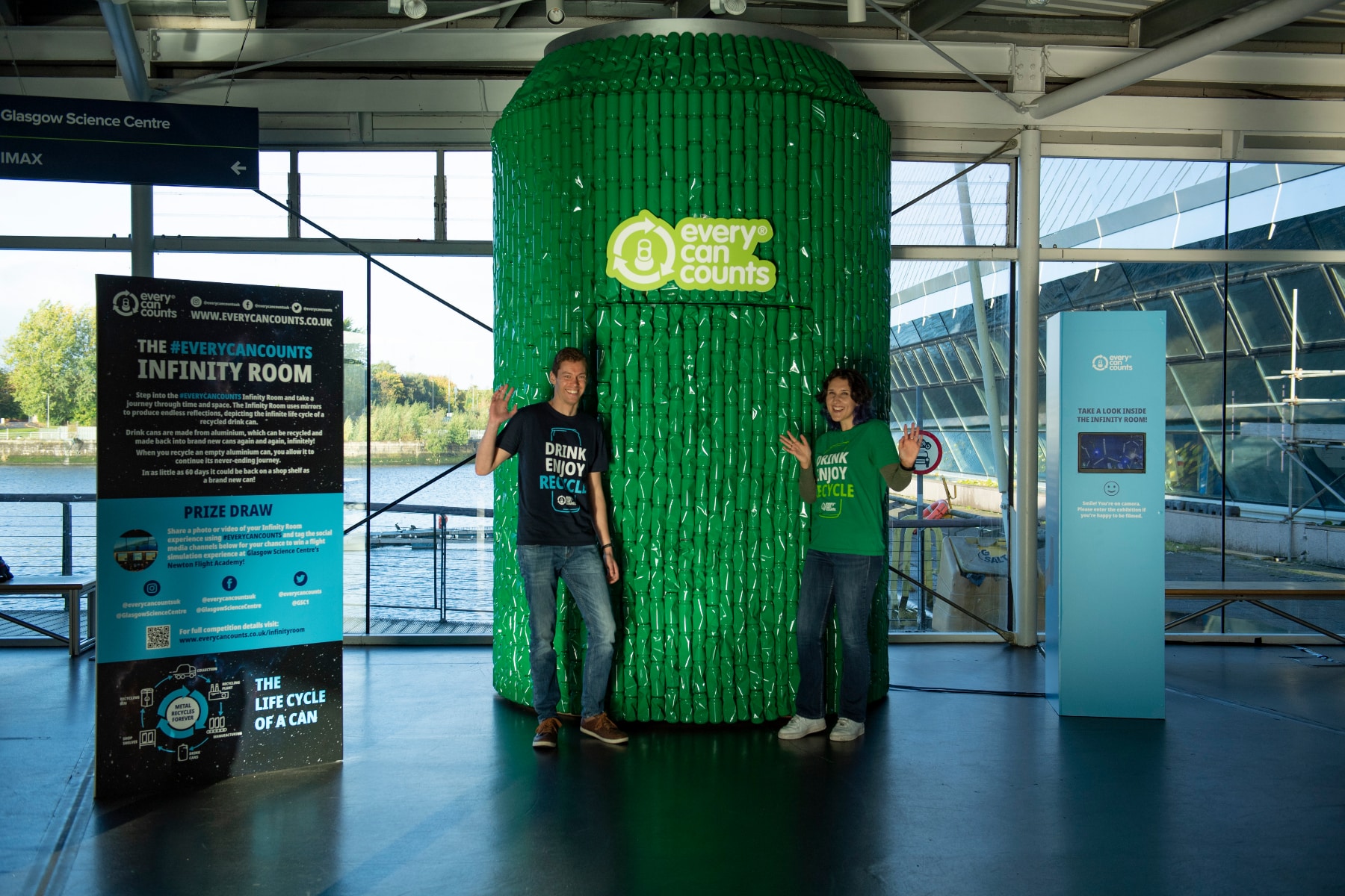 Every Can Counts Exhibition Made Of Recycled Cans - Secret Glasgow