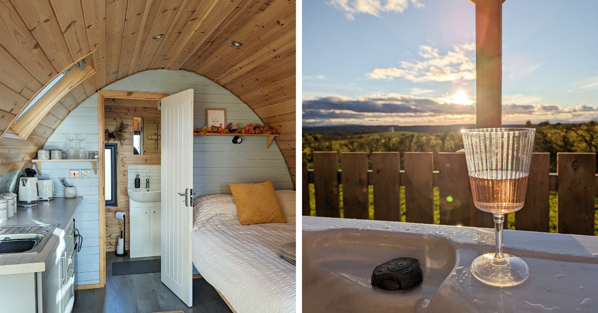 These Glamping Pods With Hot Tubs Less Than An Hour From Glasgow Offer ...
