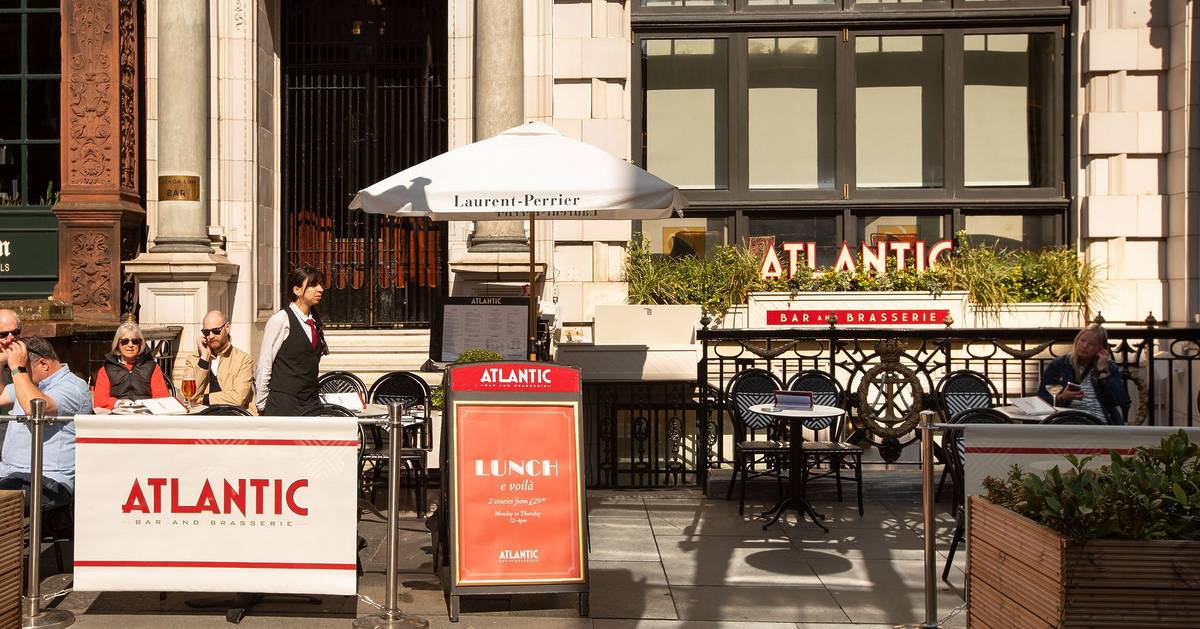 Atlantic Bar And Brasserie Boasts A Hidden Floral Terrace And Live Jazz