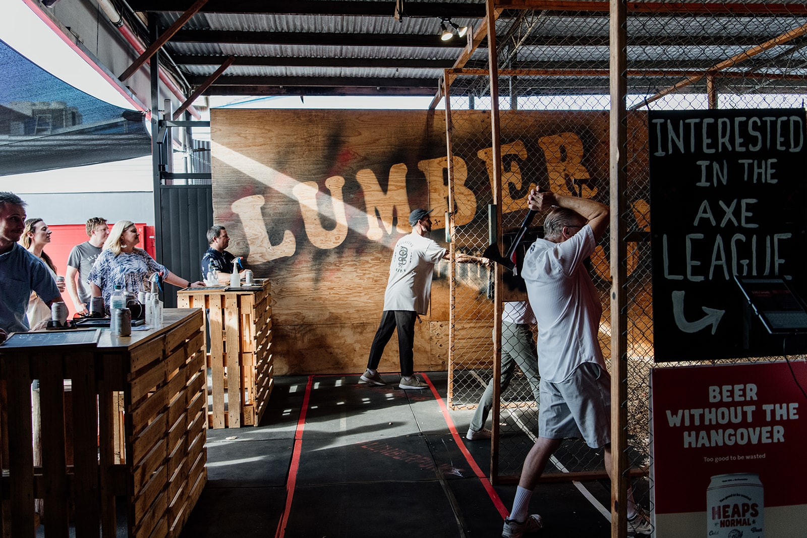 Lumber Punks Axe-Throwing Venue In Miami On The Gold Coast