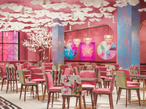 Press The Champagne Button At This New Pink And Bubbly Restaurant