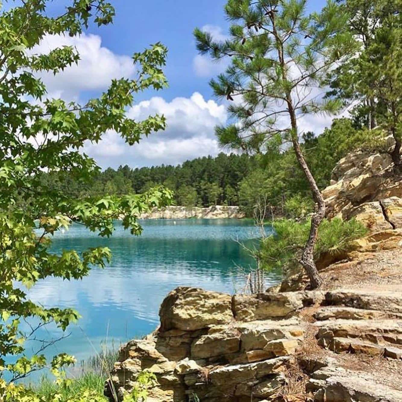 Take A Dip In This Pristine Blue Lagoon Just Outside Houston