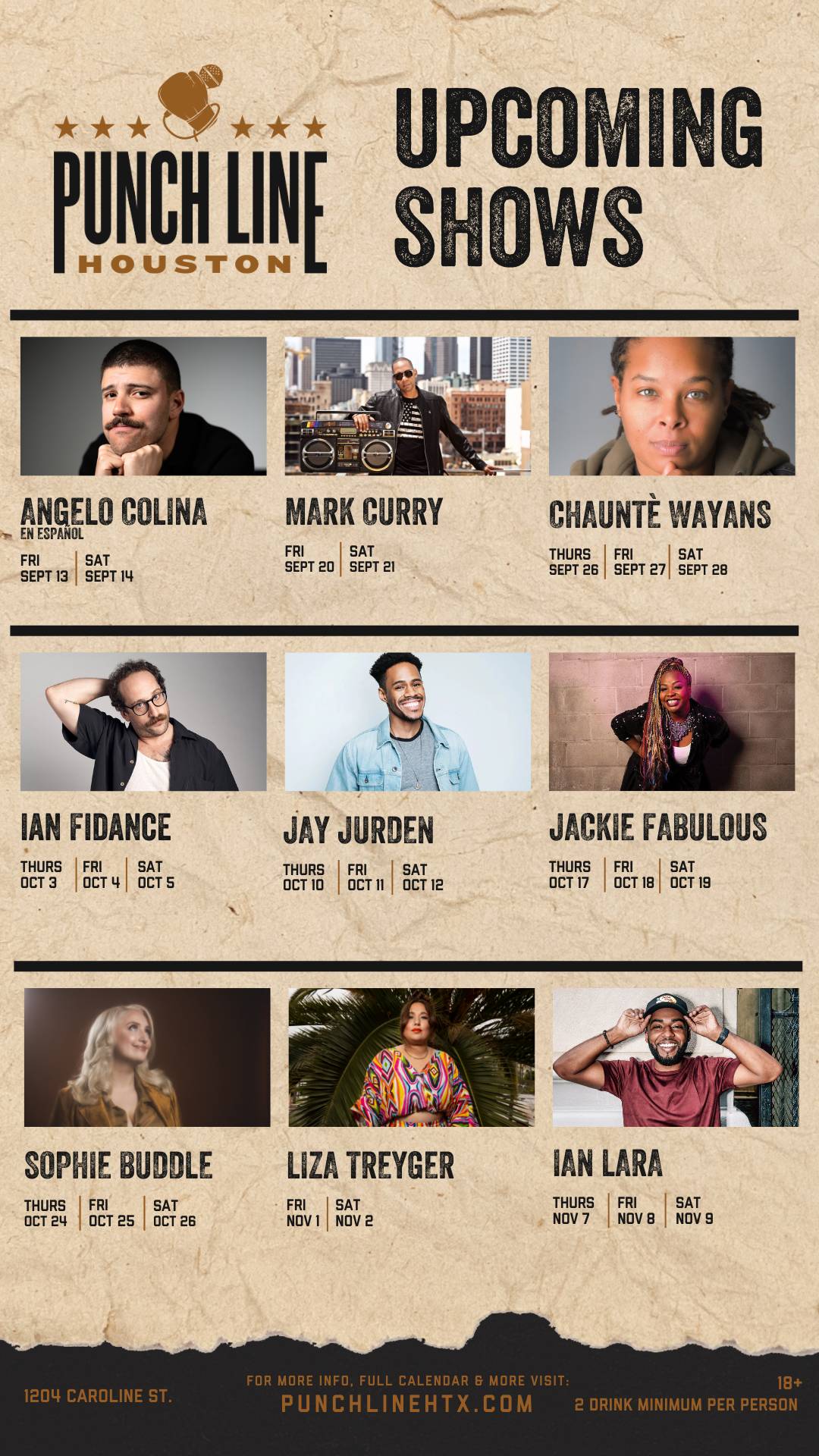 Storied SF-Based Punch Line Comedy Club Opening In Houston