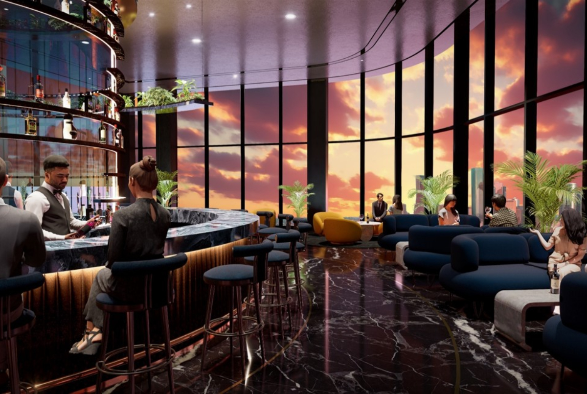 Elevated 3-Story Clubhouse And Rooftop Terrace To Houston