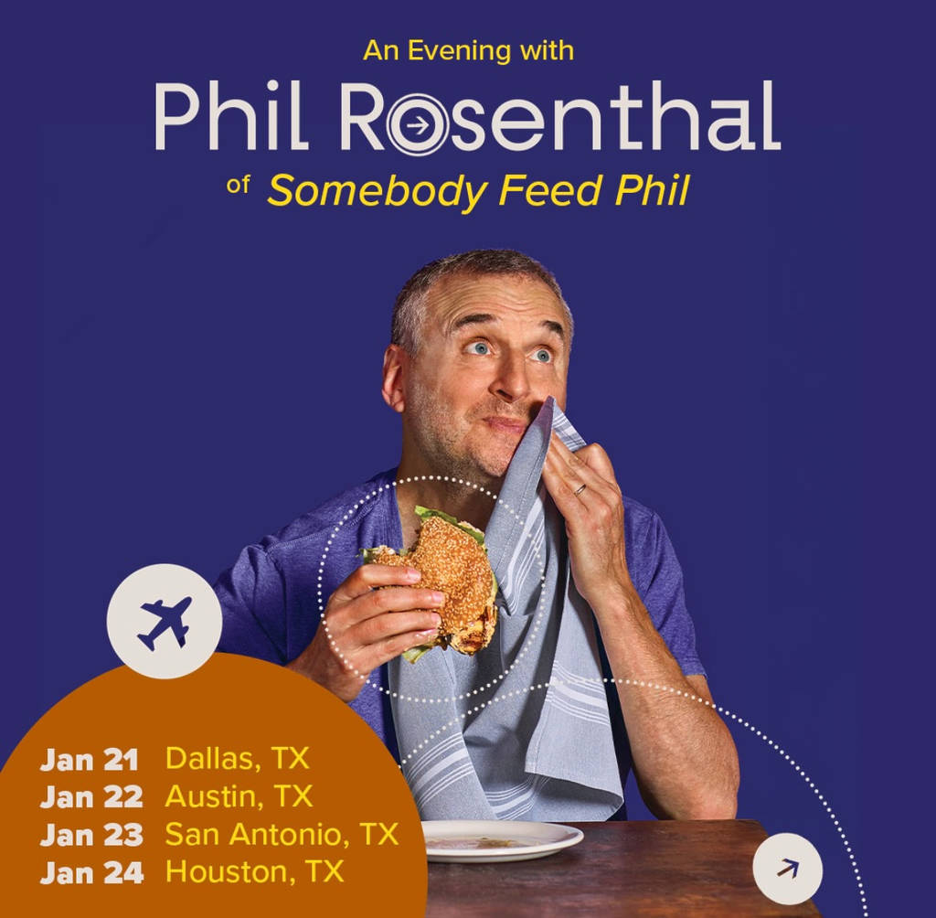 Netflix 'Somebody Feed Phil' Host, Phil Rosenthal, Bringing Tour To Houston