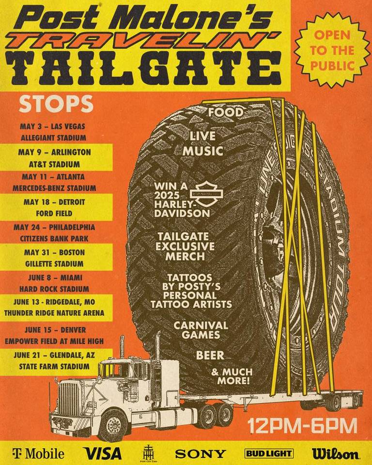 Post Malone Brings The First Ever Free Tailgate Party To Vegas