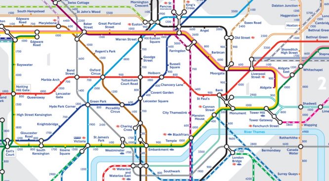 Tube Map Steps: How Many Steps Between Each Tube Station?