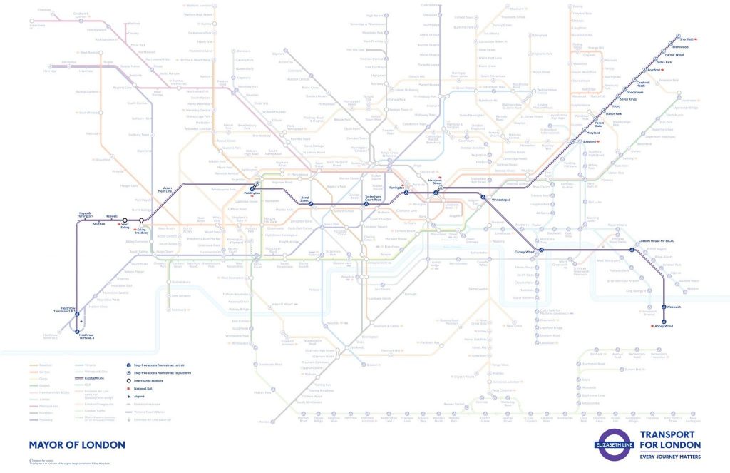 Here's What The Tube Map Will Look Like When The Elizabeth Line Opens