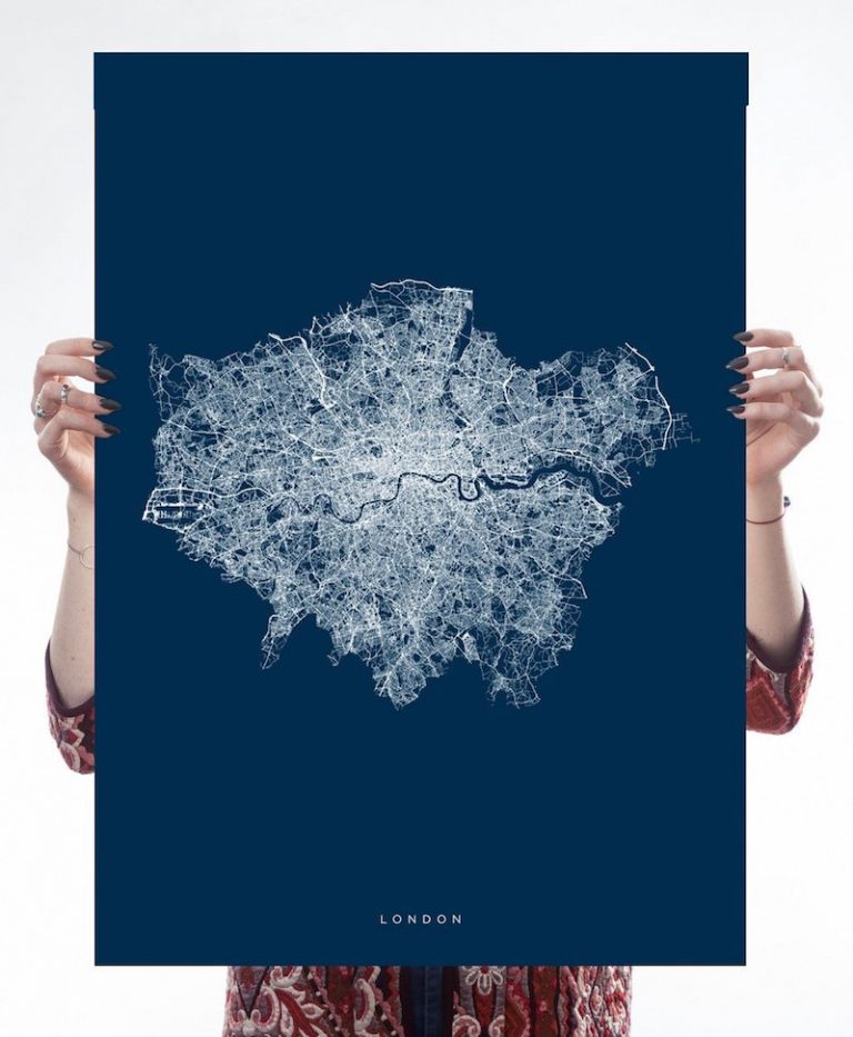9 Beautiful Illustrated Maps Of London: Posters And Prints You Can Buy