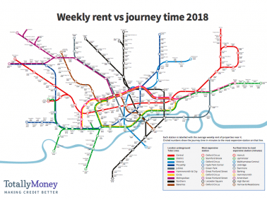 This Tube Map Will Show You How Much You're Paying For Extra Time In Bed