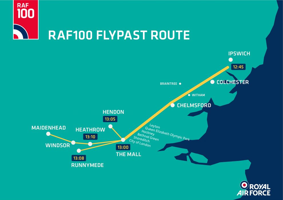 RAF 100 Flypast Over London: Map, Times, Where To Watch And What To See
