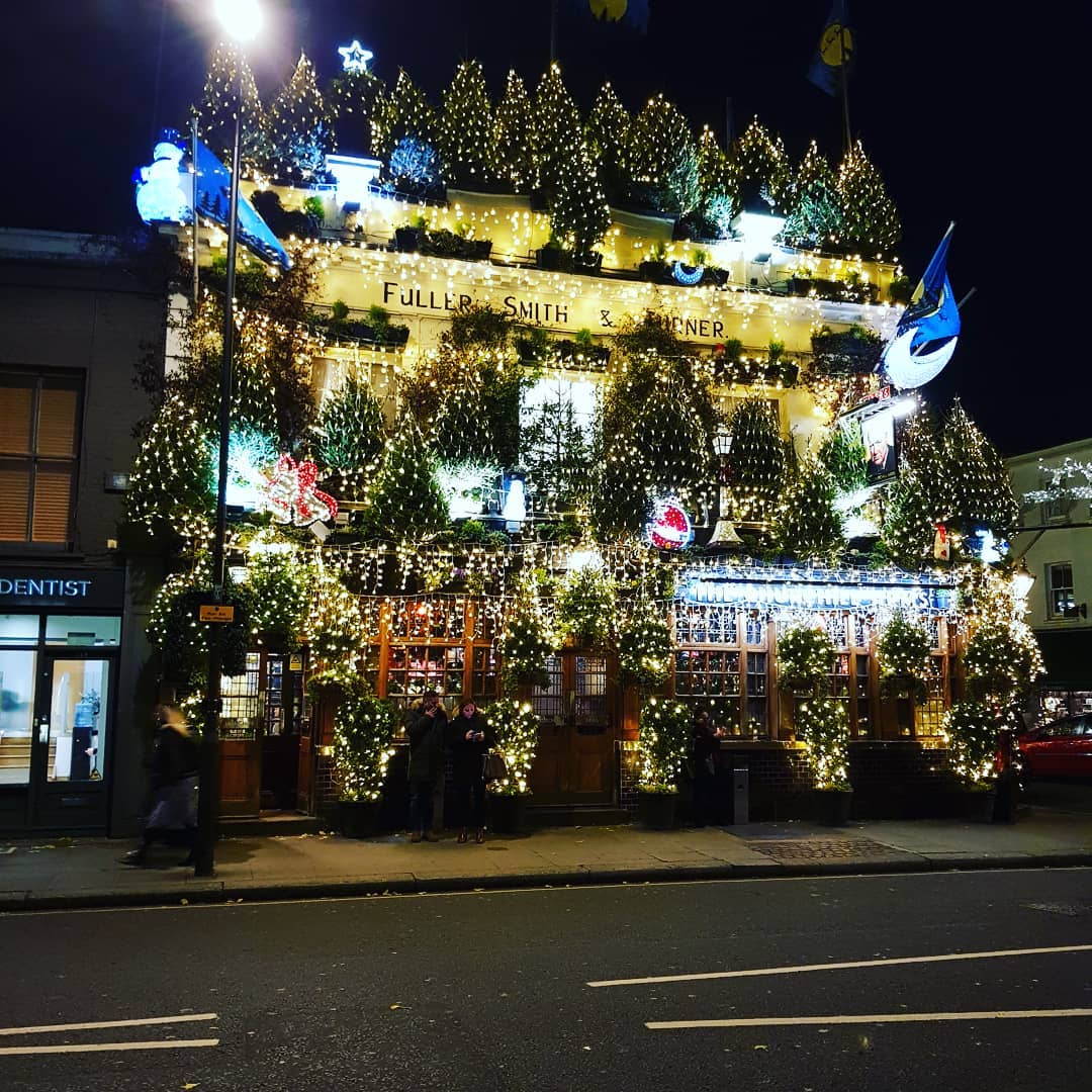 Churchill Arms Has Switched On Its Epic Christmas Lights Display
