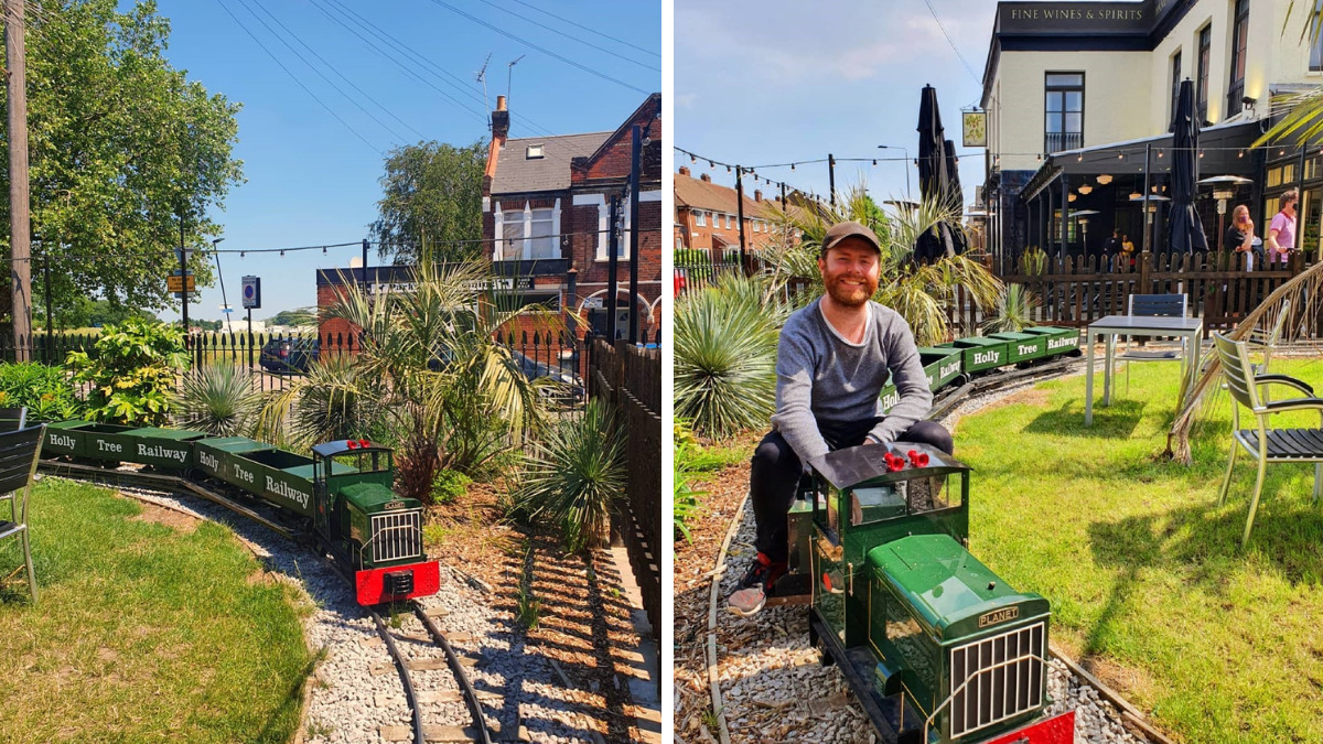This London Pub Has A Miniature Railway Train In Its Beer Garden
