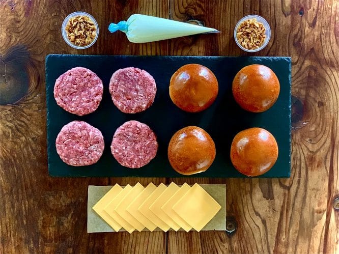 Burger Kits Let You Create Towering Burgers At Home