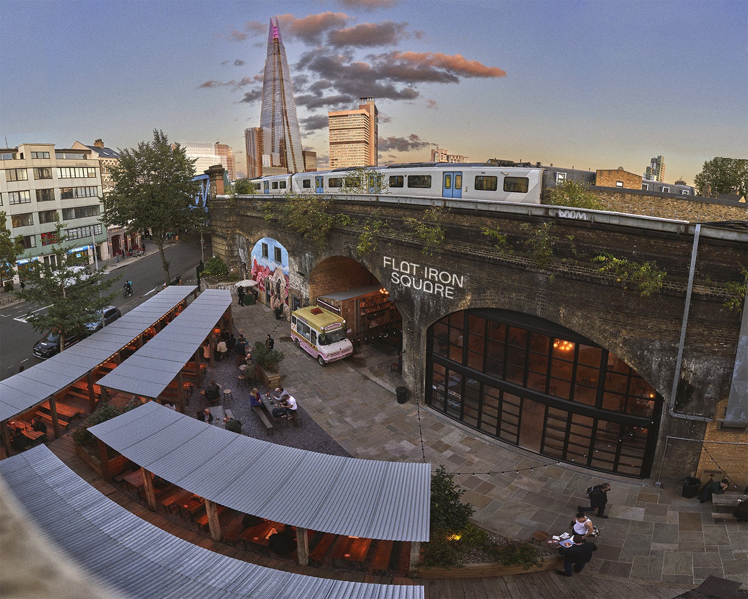 Flat Iron Square • London Bridge's Fab Foodie Garden - Secret London