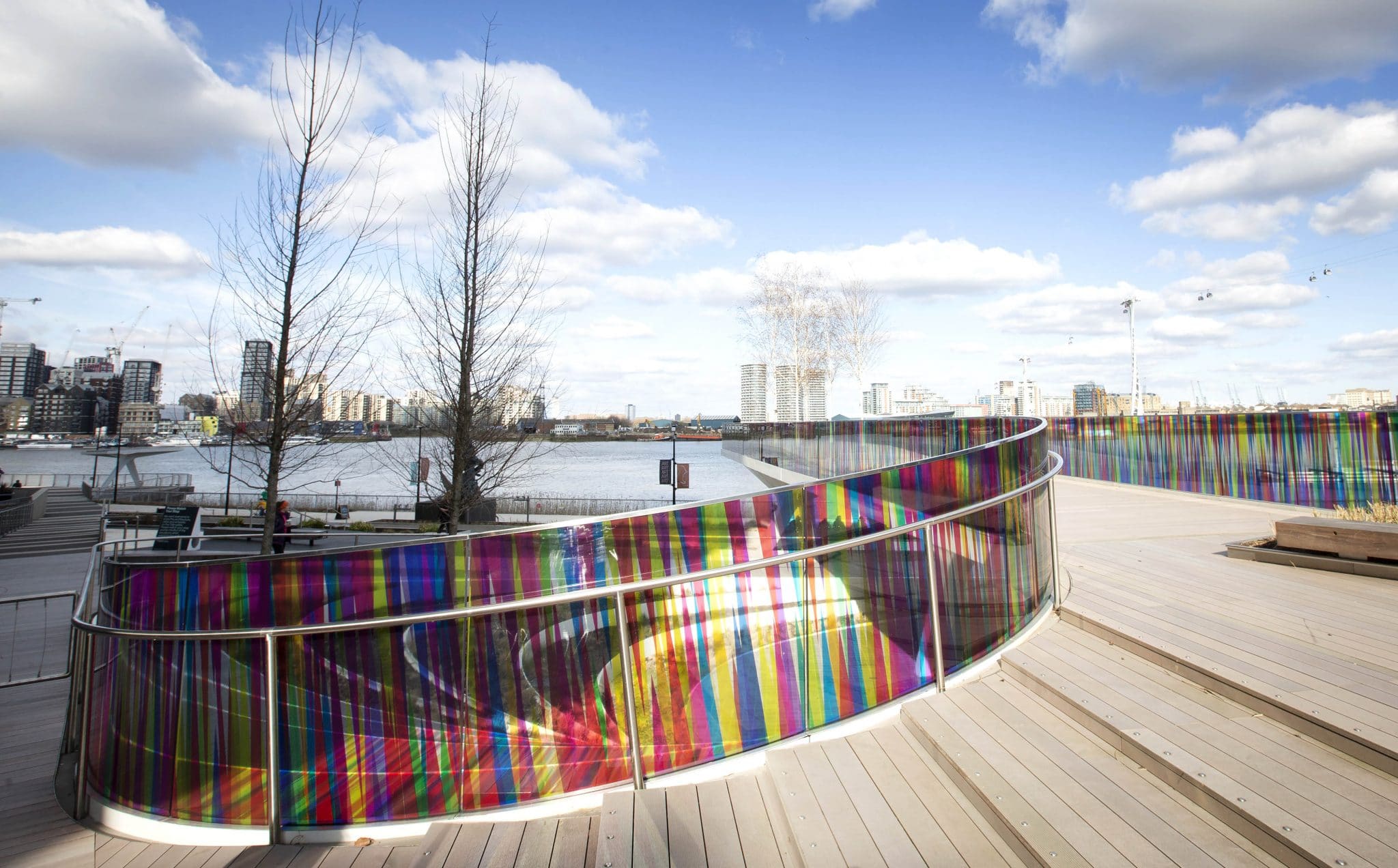 An Immersive Outdoor Rainbow Art Installation Has Arrived In Greenwich