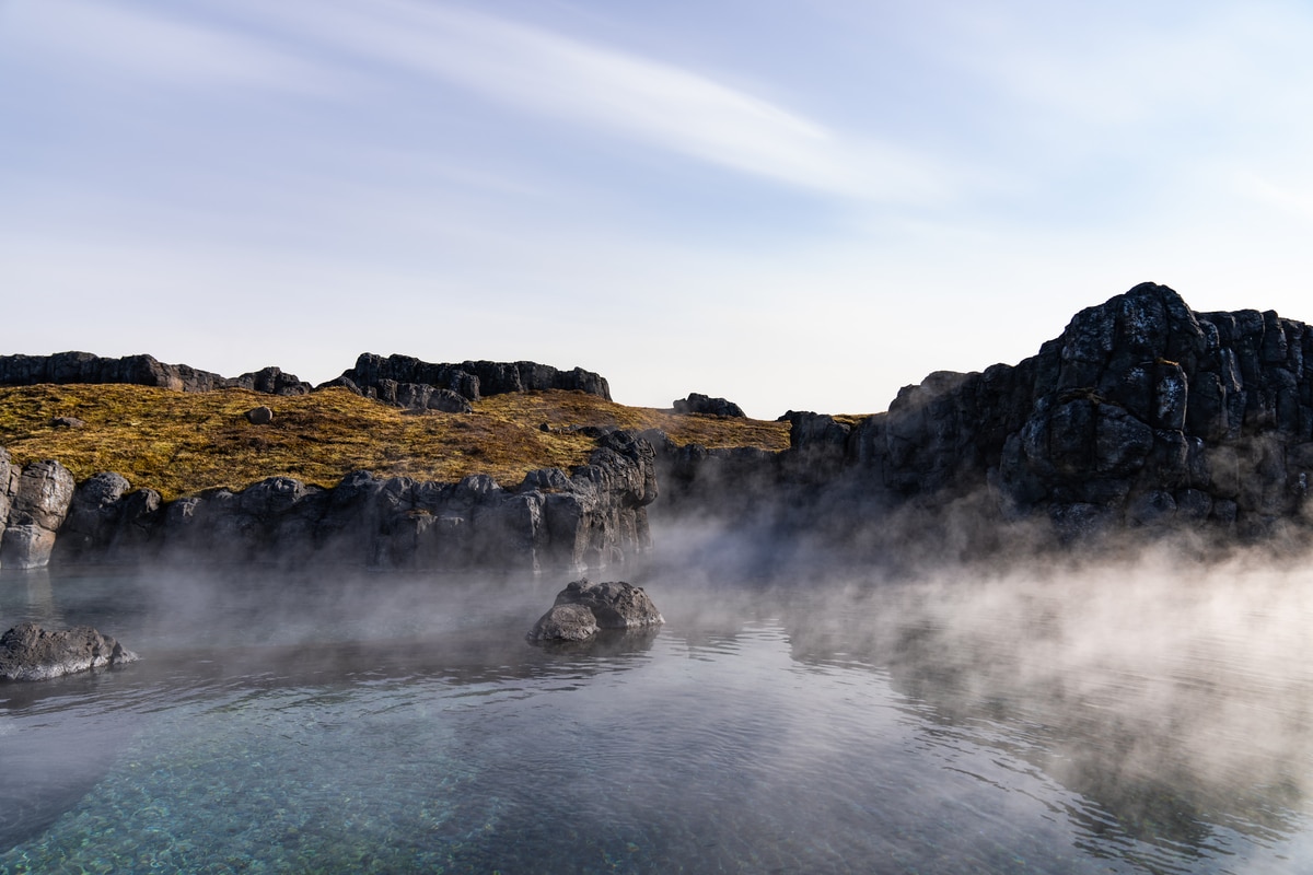 Sky Lagoon: Iceland Geothermal Lagoon Under The Northern Lights