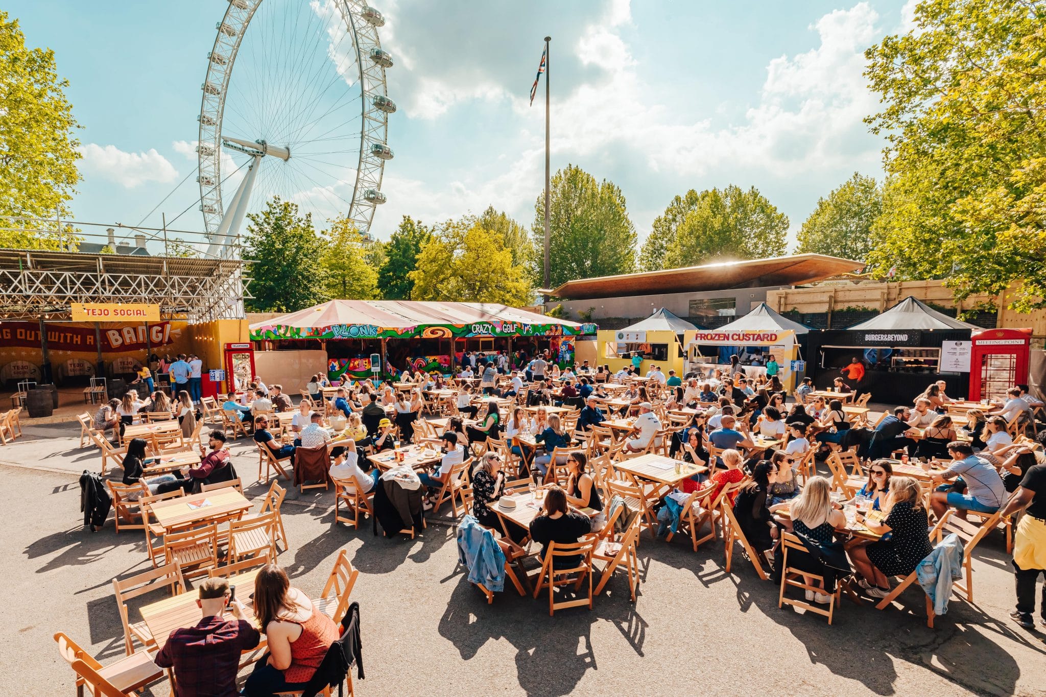 Between The Bridges: London's Biggest Beer Garden Opens For Summer
