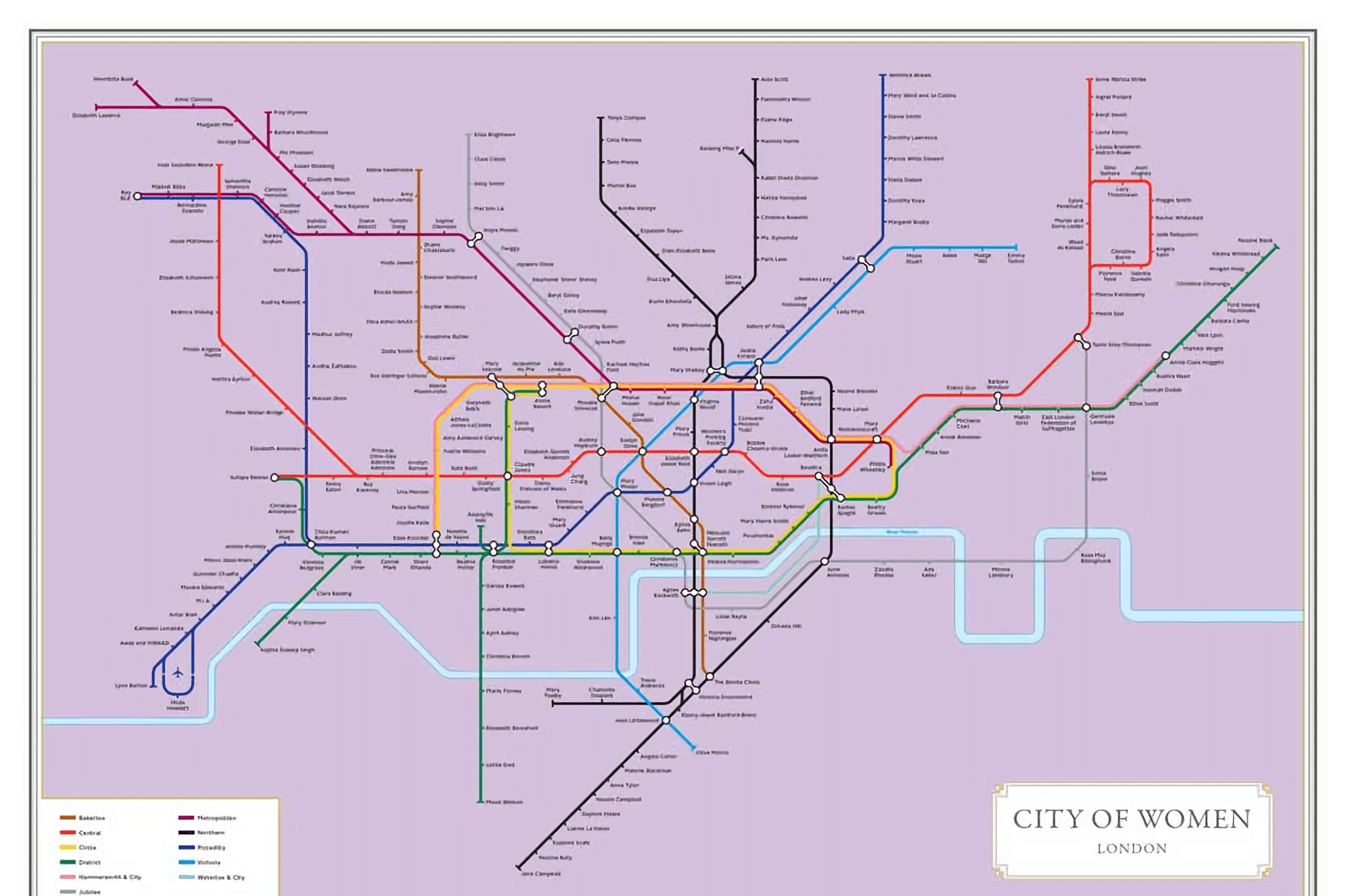 TFL Has Launched A Reimagined Tube Map For International Women's Day