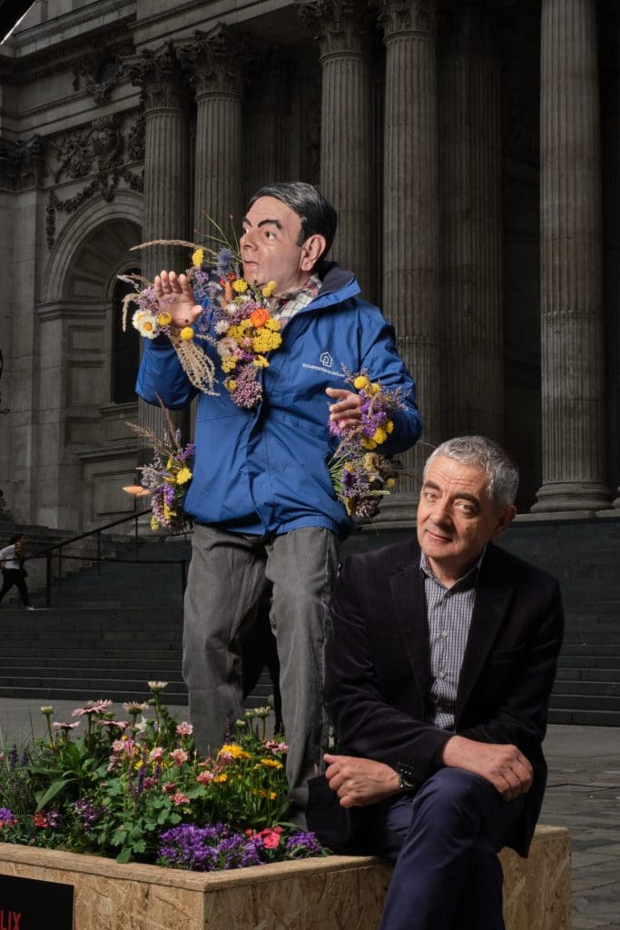 A Rowan Atkinson Flower Display Is Saving The Bees - Secret London