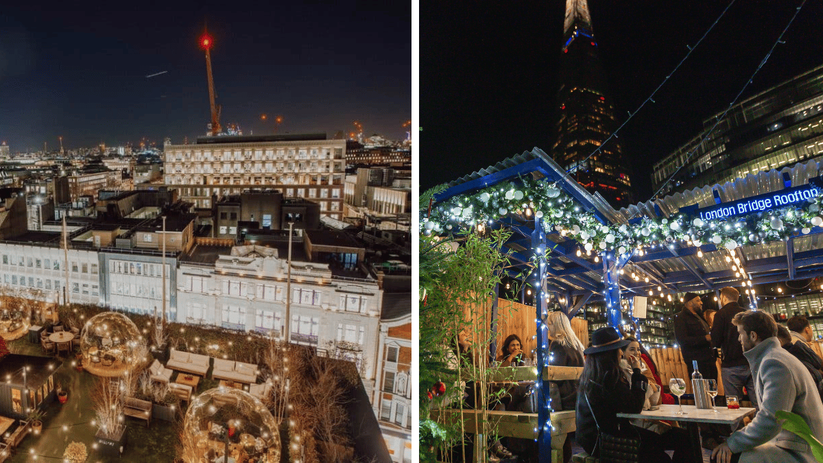 12 Terraços De Natal Em Telhados De Londres