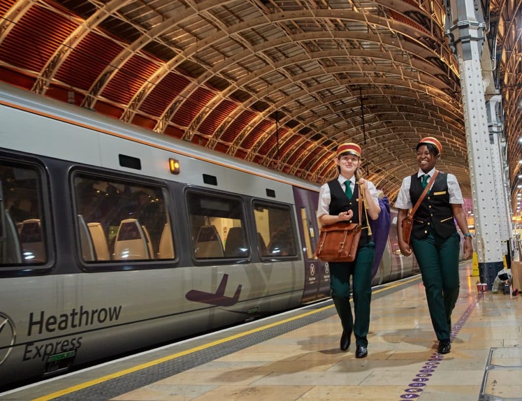 The Heathrow Express Morphed Into The Festive Express Today
