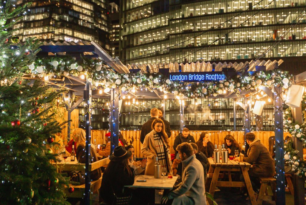 London Bridge Rooftop Bar Has Has Its Annual Festive Makeover
