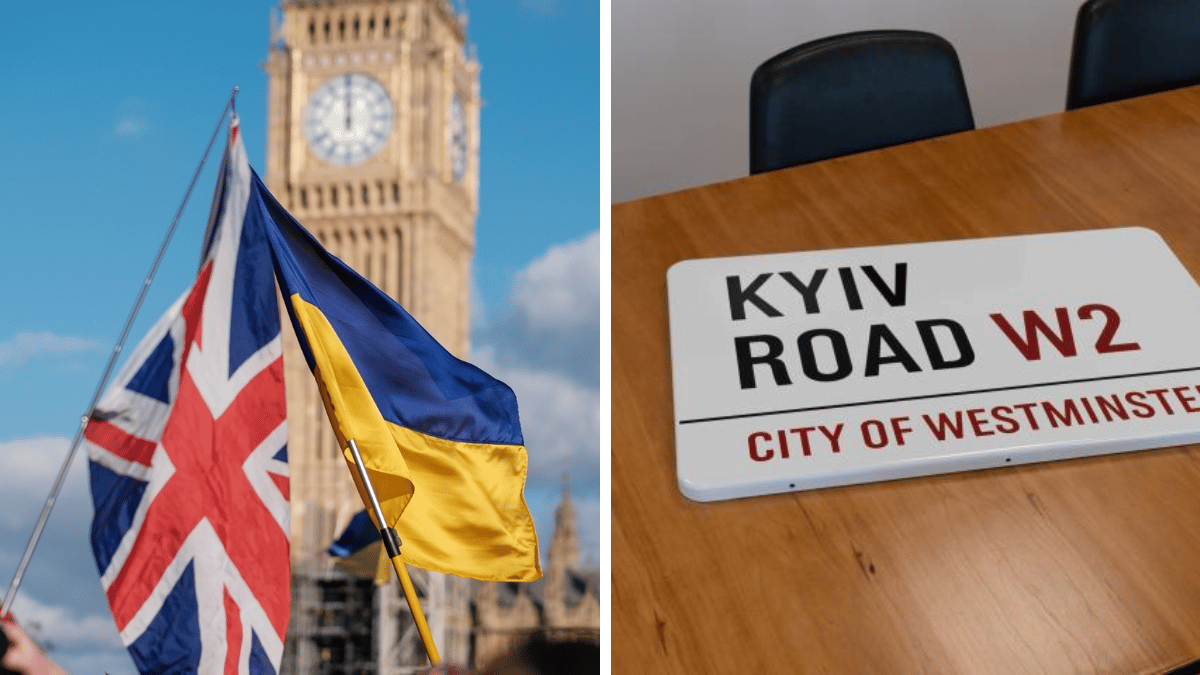 London Street Renamed Kyiv Road To Mark A Year Since Invasion