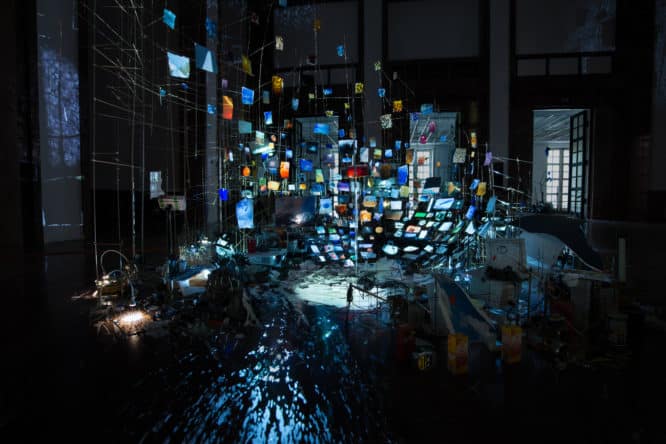 Train Station Waiting Room Transformed Into Art Installation