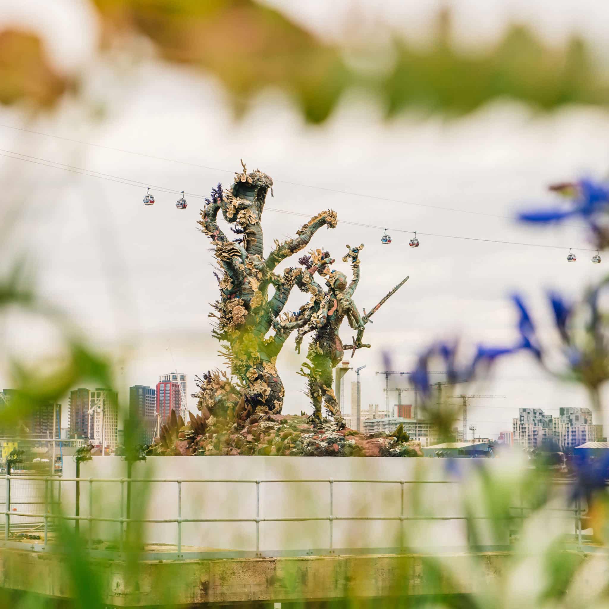 A Huge Damien Hirst Sculpture Has Landedn In Greenwich