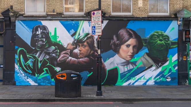An Impressive Star Wars Mural Has Popped Up In East London