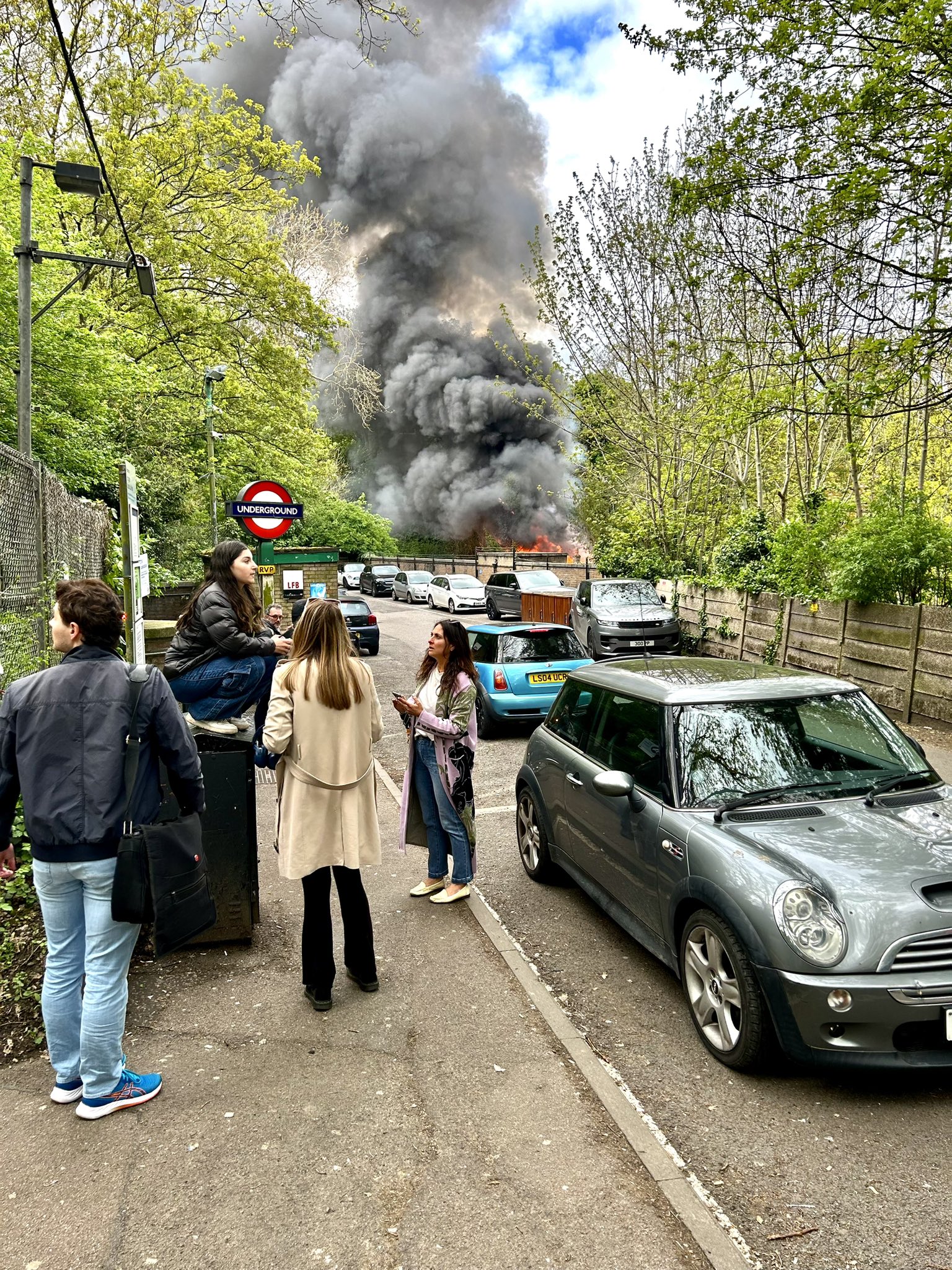 Firefighters Were Rushed To A Large Fire At Highgate Station This Afternoon