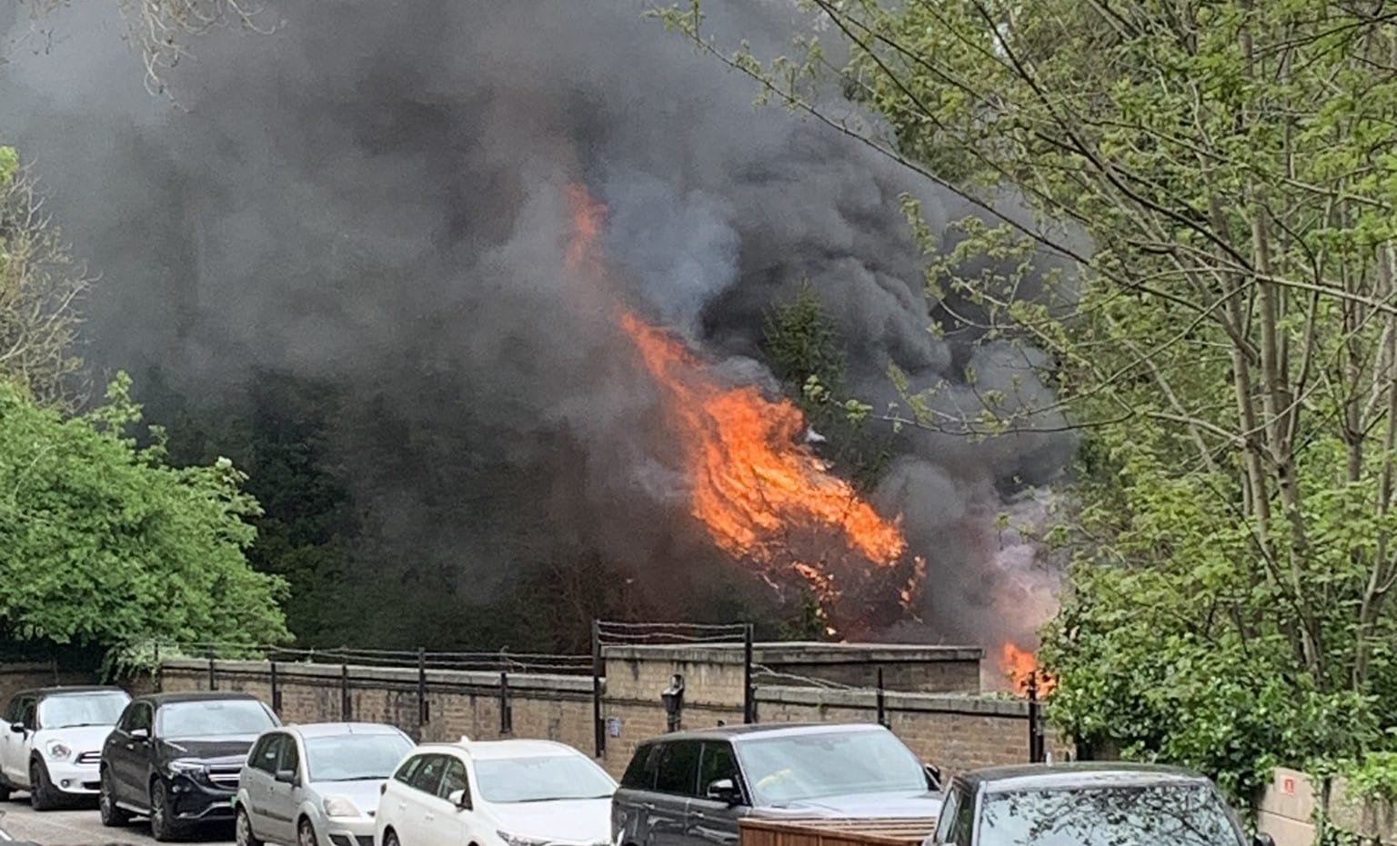 Firefighters Were Rushed To A Large Fire At Highgate Station This Afternoon