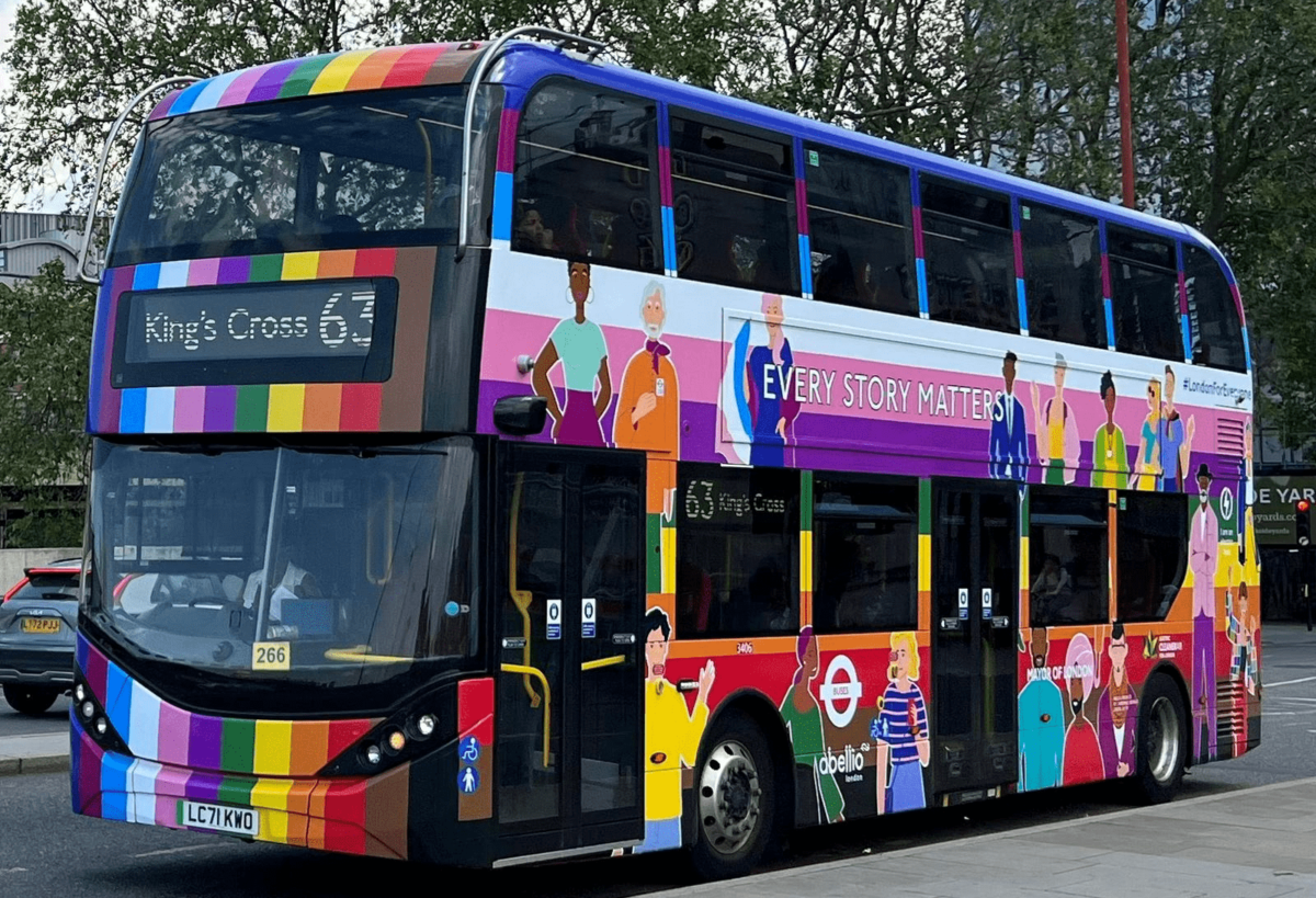 TfL Have Kitted Out Trains And Buses For London Pride
