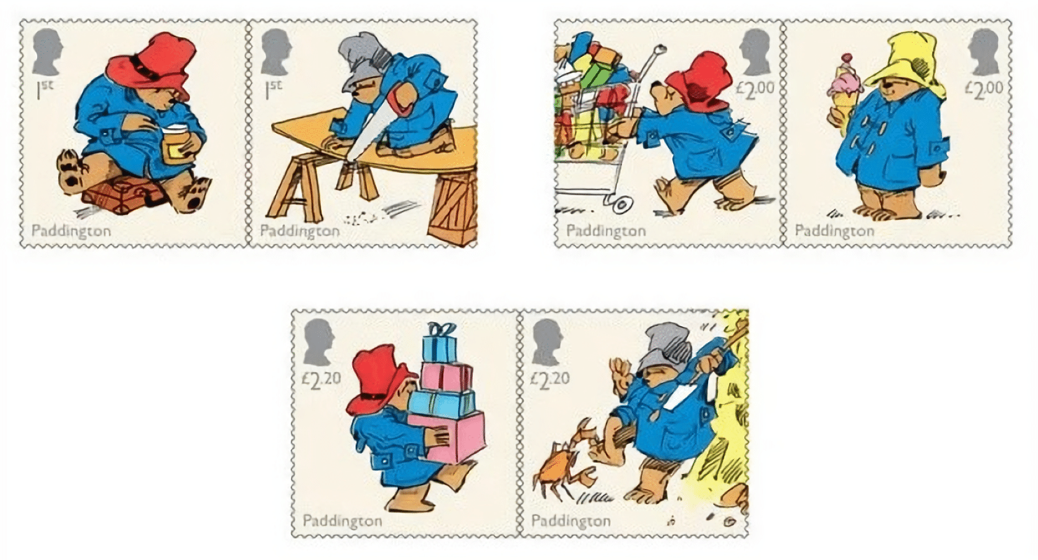 Special Stamps Issued To Mark Paddington Bear's 65th Birthday