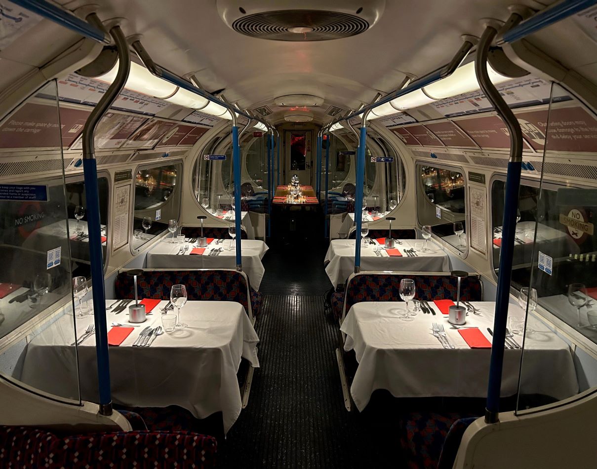 You Can Now Dine In A Vintage London Tube Carriage