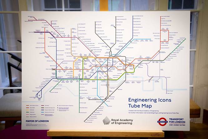 A New Reimagined Tube Map Shows World's Greatest Engineers