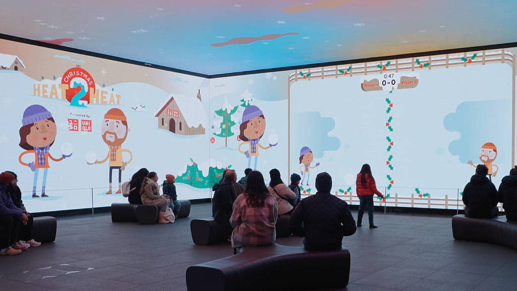 A Huge Interactive Virtual Snow Globe Has Landed In London