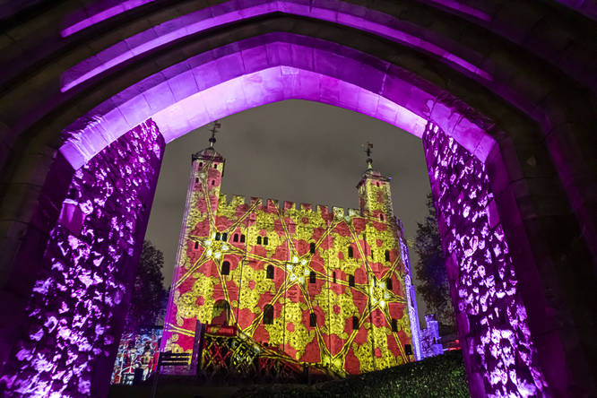 A Royal-Themed Light Show Has Taken Over The Tower Of London
