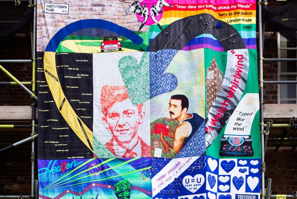 A Beautiful Terry Higgins Memorial Quilt Is At Fitzrovia Chapel