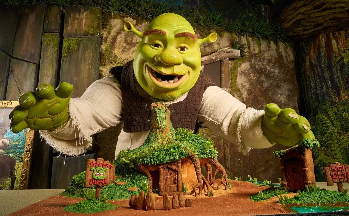 A Gingerbread Model Of Shrek's Swamp Is On Display In London