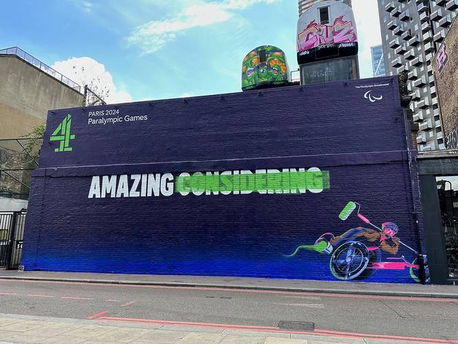 Channel 4 Has Unveiled A Mural For The Paralympic Games