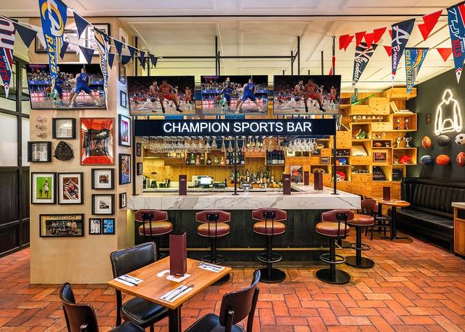 A Retro Sports Bar And 40ft Climbing Wall Takes Over Selfridges